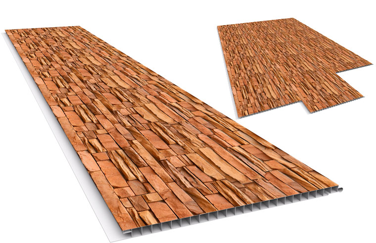 Tabla de PVC DISEÑOS REVID IMITACIÓN LADRILLO/PIEDRA 6MTS 10MM – TODO ...