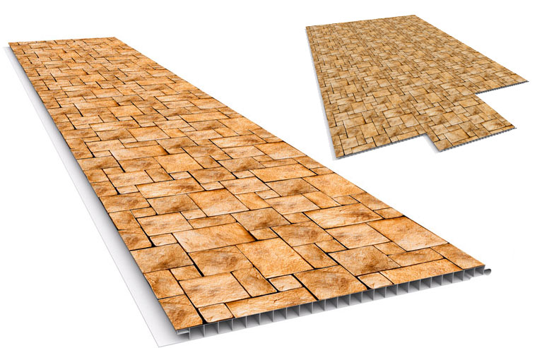 Tabla de PVC DISEÑOS REVID IMITACIÓN LADRILLO/PIEDRA 6MTS 10MM – TODO ...